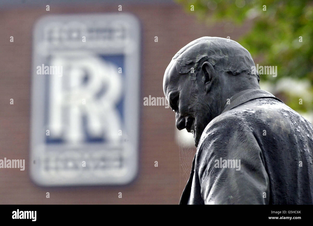 Derby Henry Royce Statue Stock Photo - Alamy