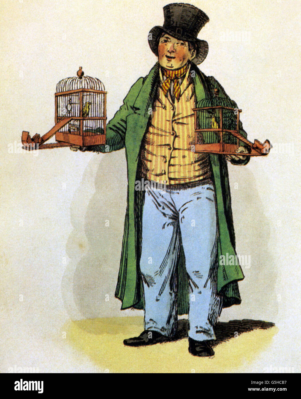 trade, merchant, bird-dealer, after drawing, by Franz Burchard Dörbeck ...