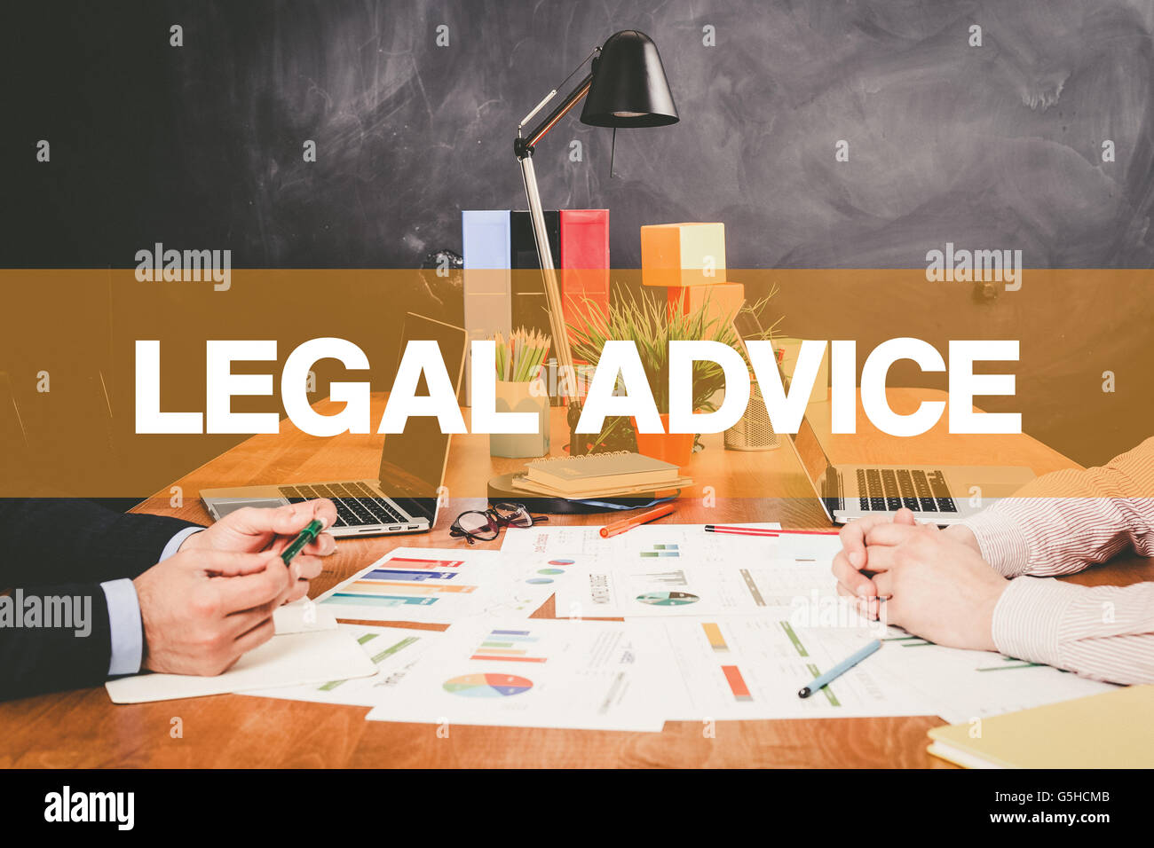 Two Businessman Legal Advice working in an office Stock Photo - Alamy