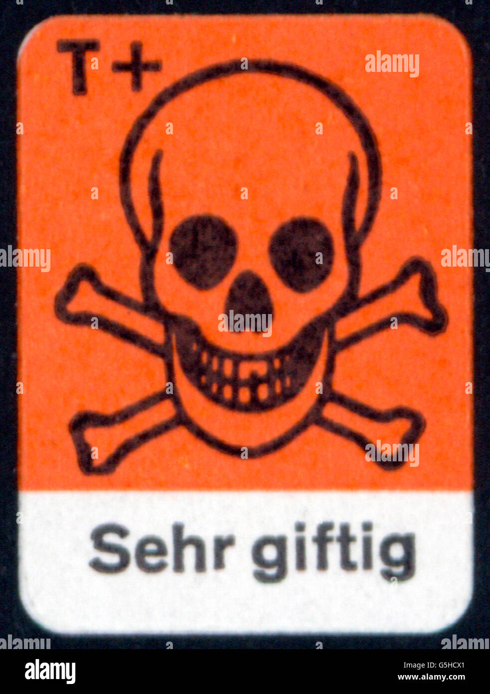 medicine, poison, pharmacy, symbol "Sehr giftig" (Very Poisonous ...
