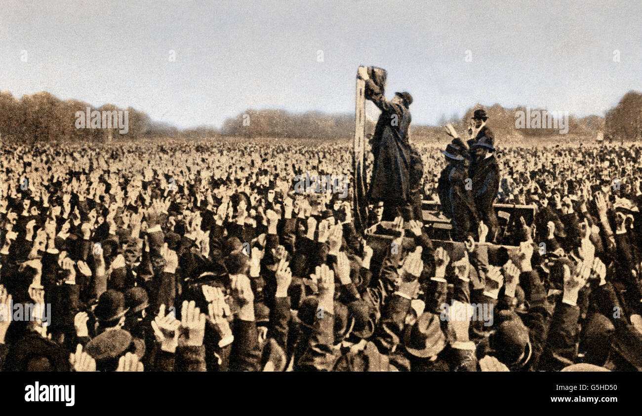 politics, labour movement, peace rally of the social democrats, Treptow ...