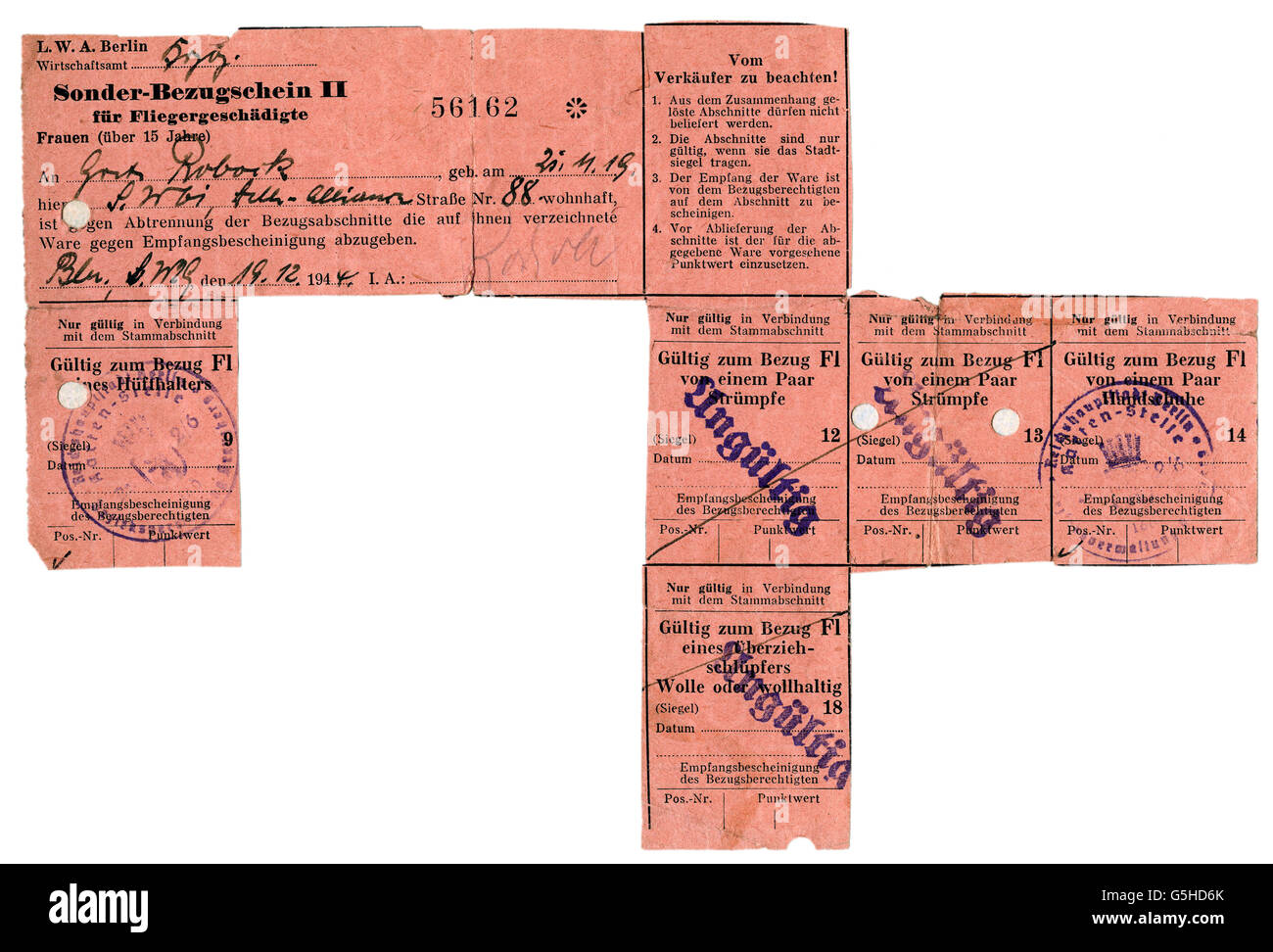 Wwii ration card hi-res stock photography and images - Alamy