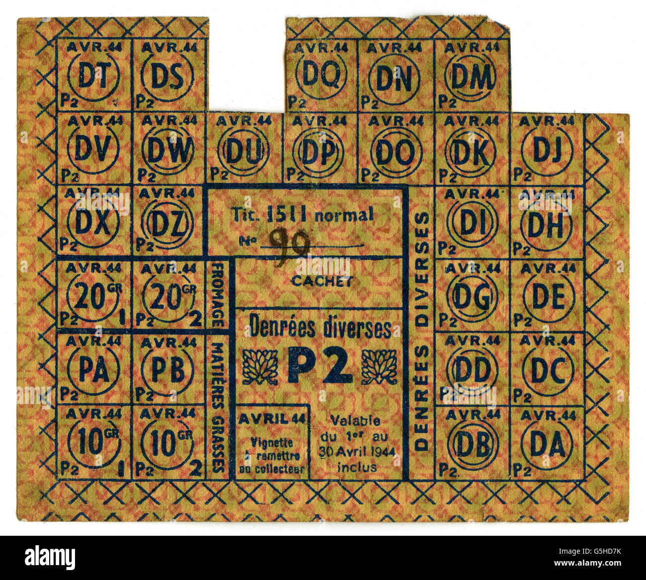 Food rationing wwii france hi-res stock photography and images - Alamy