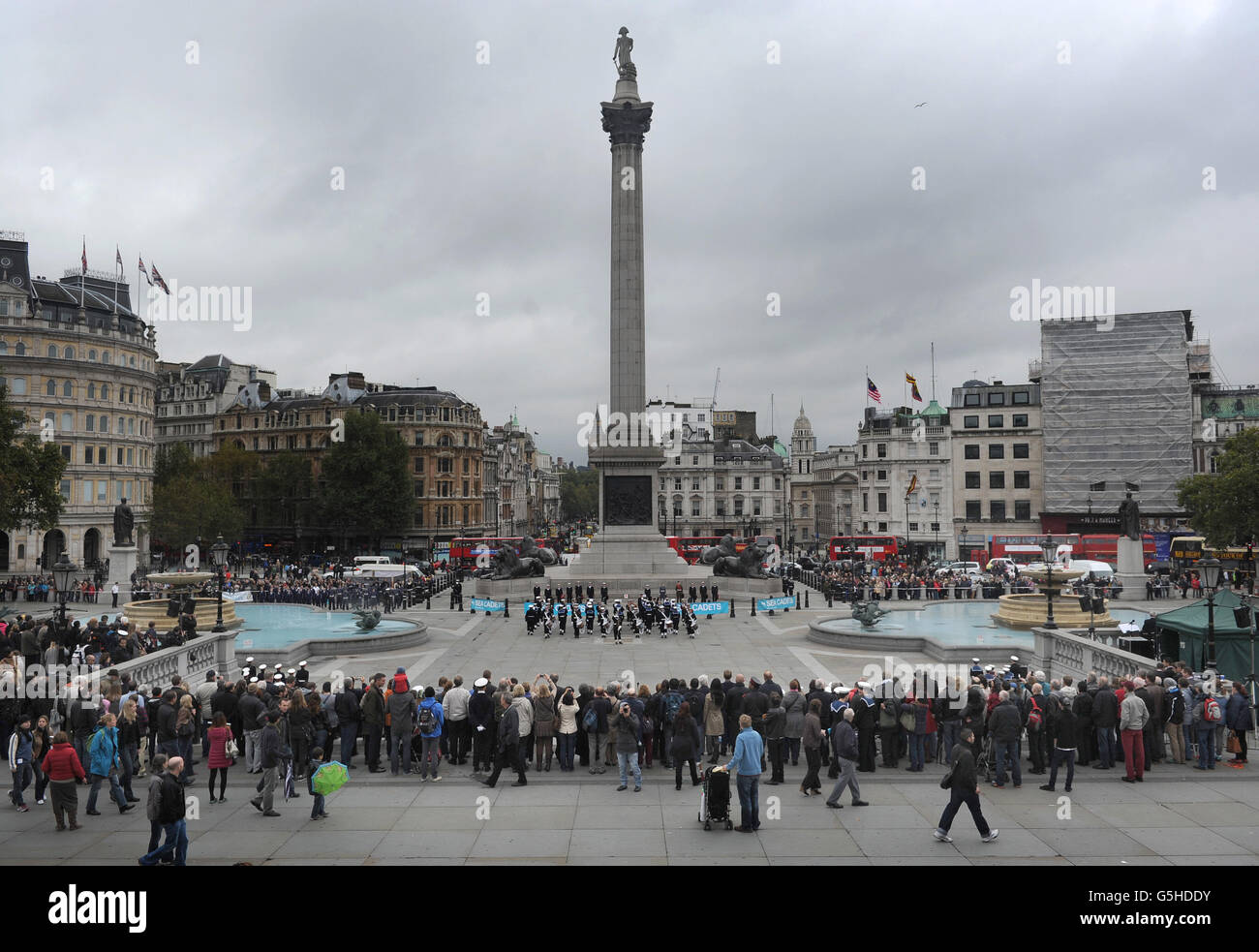 Cadets gather in Trafalgar Square as Sea Cadets take part in a ...