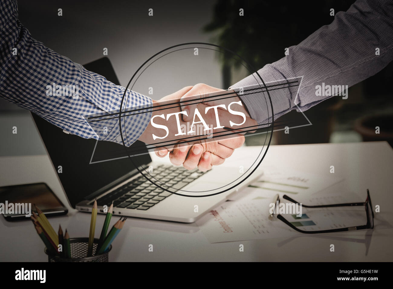 BUSINESS AGREEMENT PARTNERSHIP Stats COMMUNICATION CONCEPT Stock Photo ...