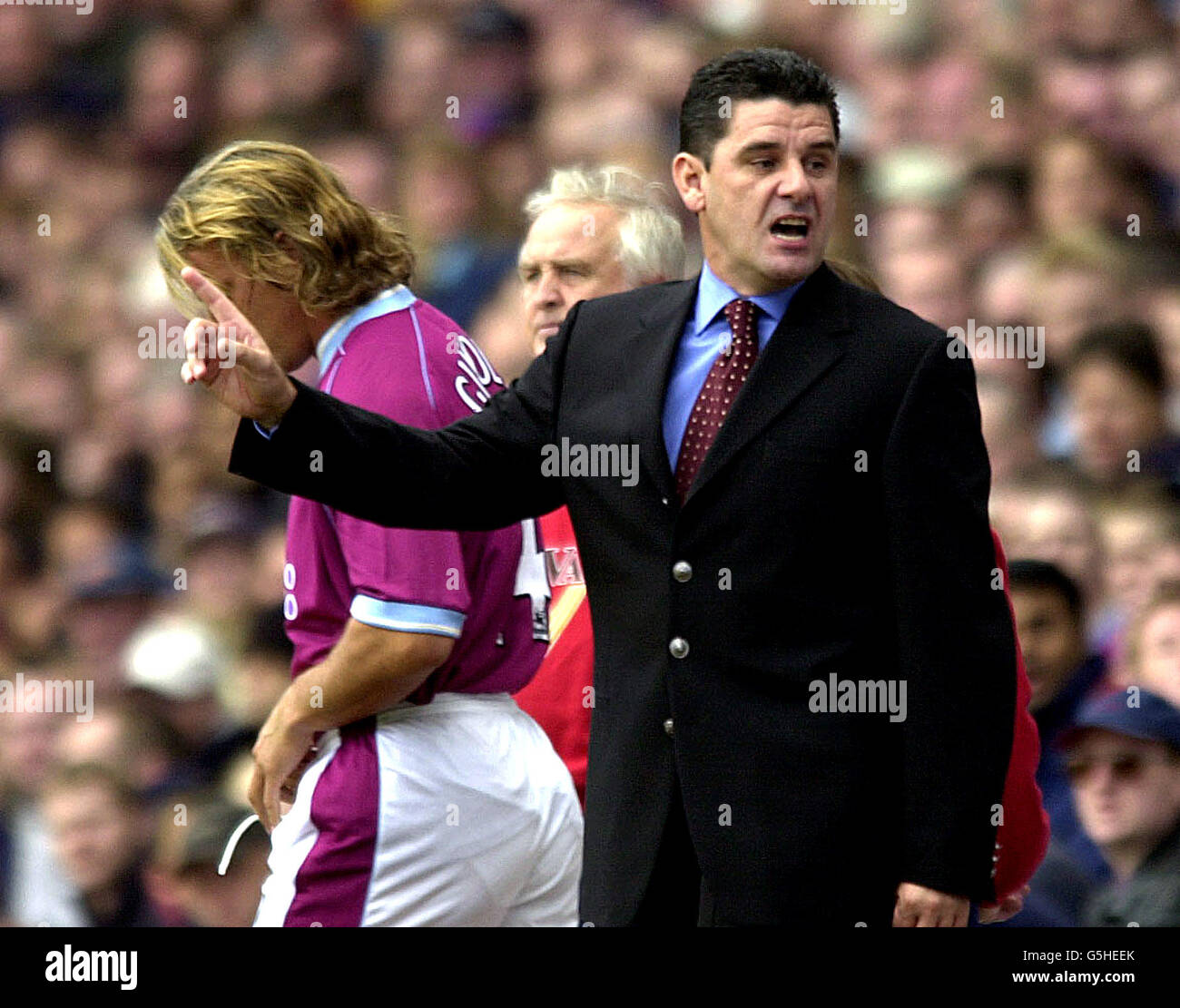 Aston Villa's manager John Gregory during the FA Barclaycard ...