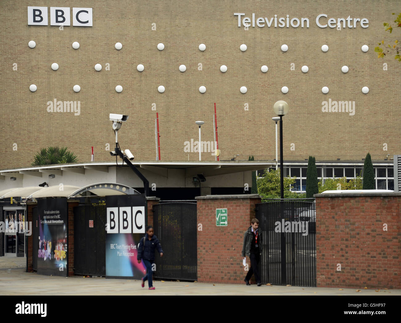 A general view of BBC Television Centre, Wood Lane, London Stock Photo ...