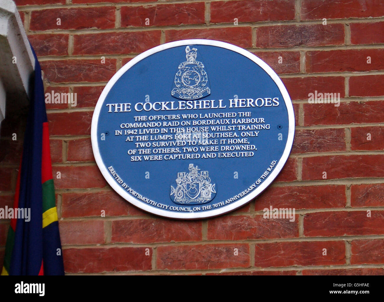 Plaques honour Cockleshell Heroes Stock Photo - Alamy