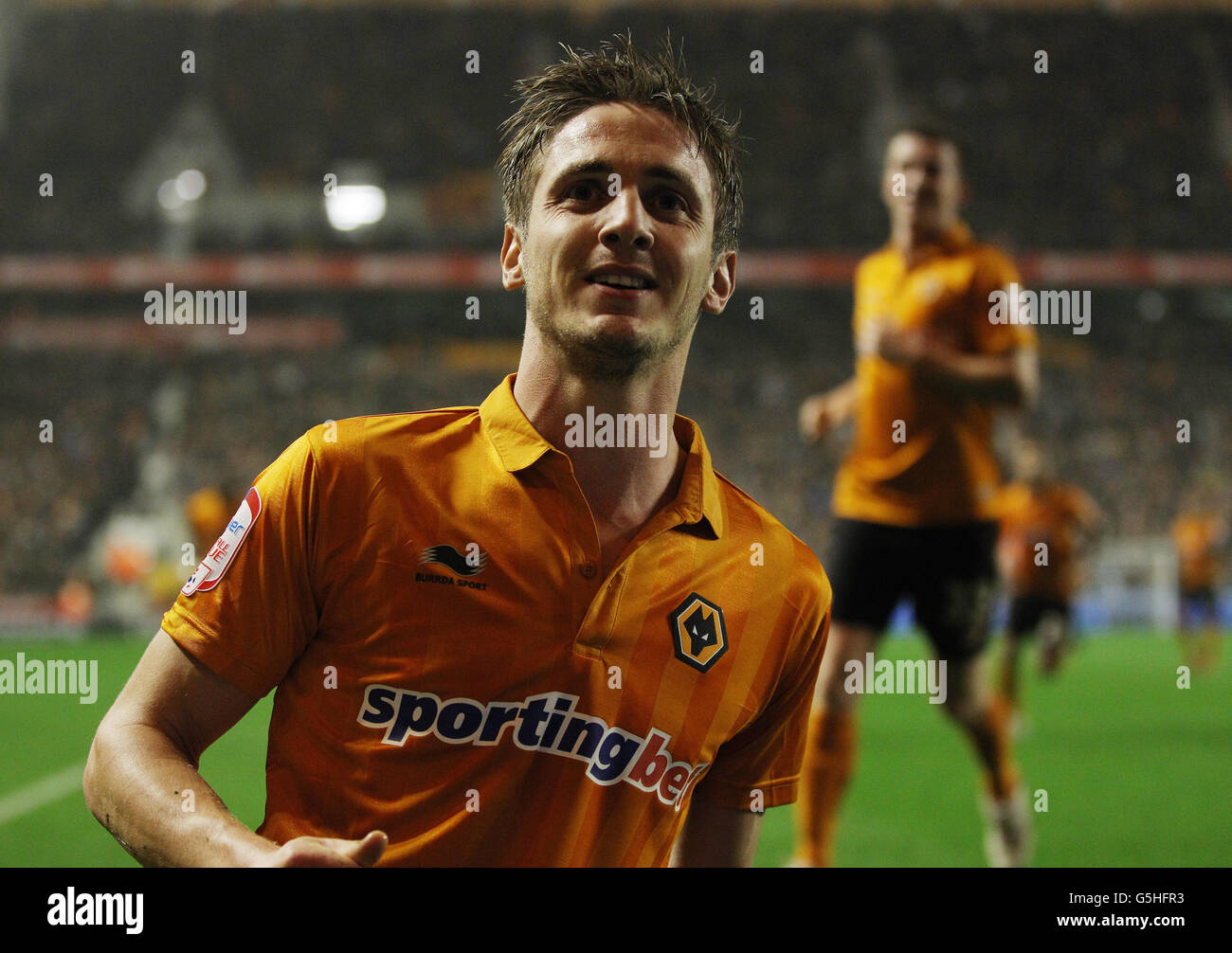 Wolverhampton Wanderers' Kevin Doyle celebrates his second goal against ...