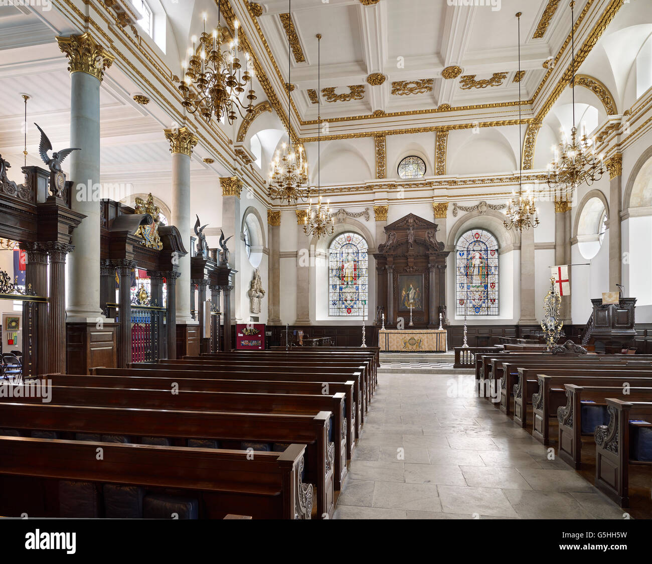 St Lawrence Jewry, church in the City of London, by Christopher Wren ...