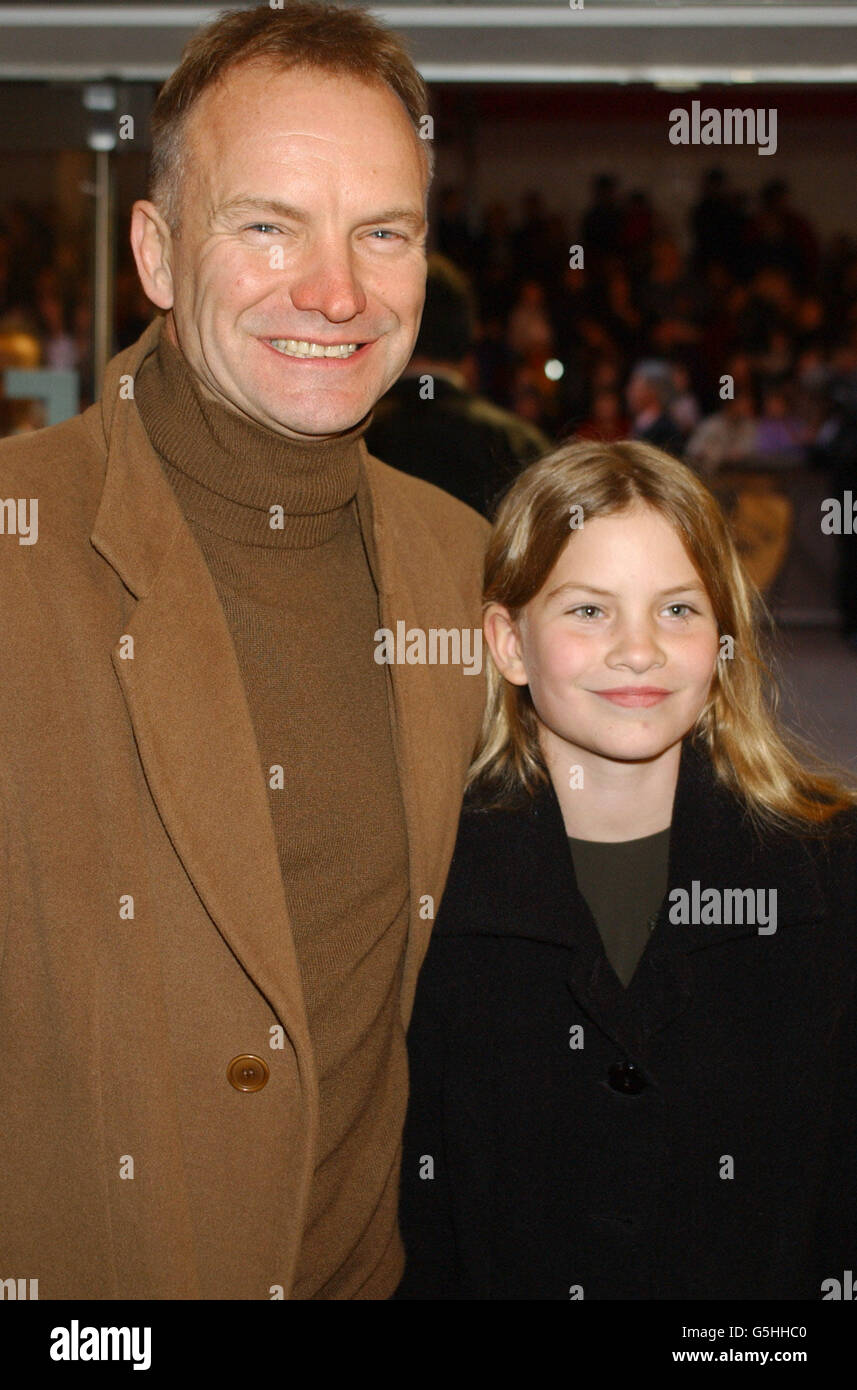 Singer Sting and daughter arrive for world premiere of 'Harry Potter ...