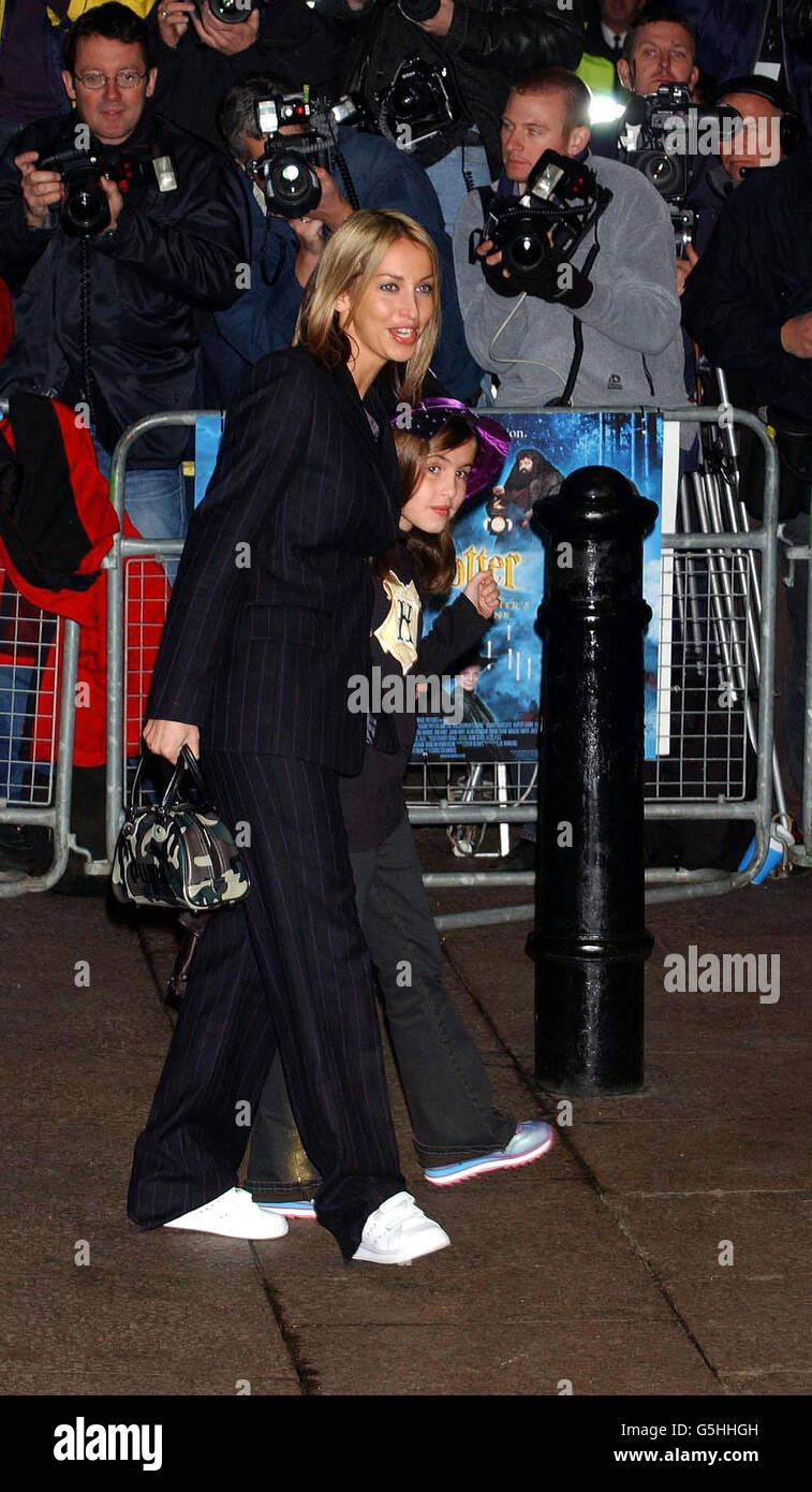 Singer Natalie Appleton with her daughter Rachel arrive for world ...