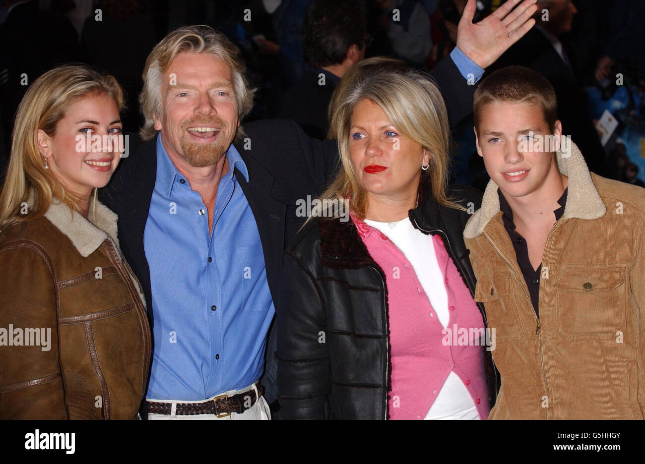 Richard Branson and his family arrive for world premiere of 'Harry ...