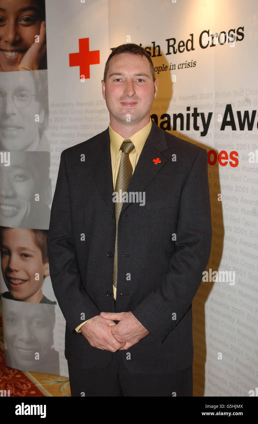 1 2 half length hands crossed suit and tie badge hi-res stock ...