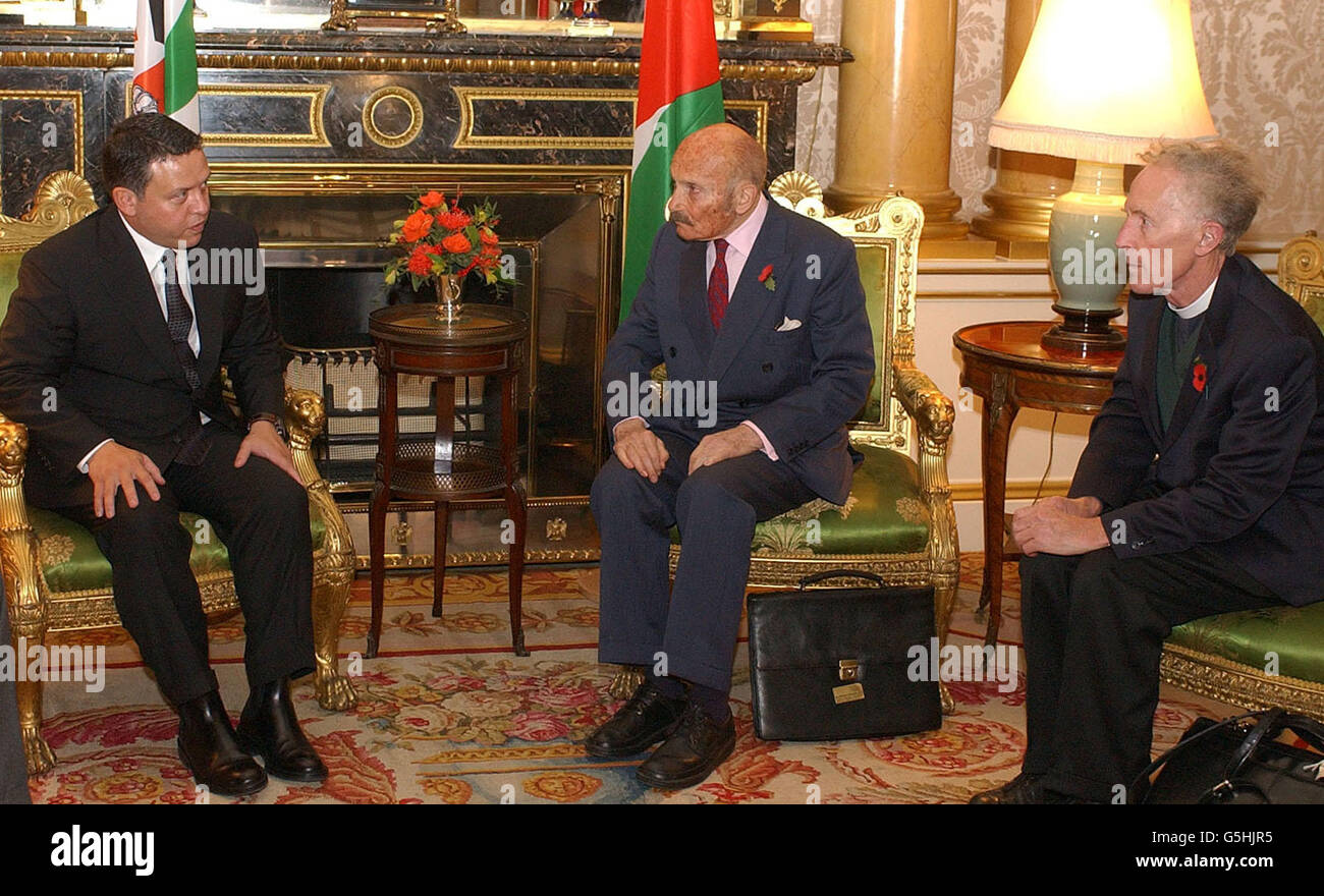 Sir Sigmund Sternberg (centre) and The Reverend Marcus Braybrooke ...