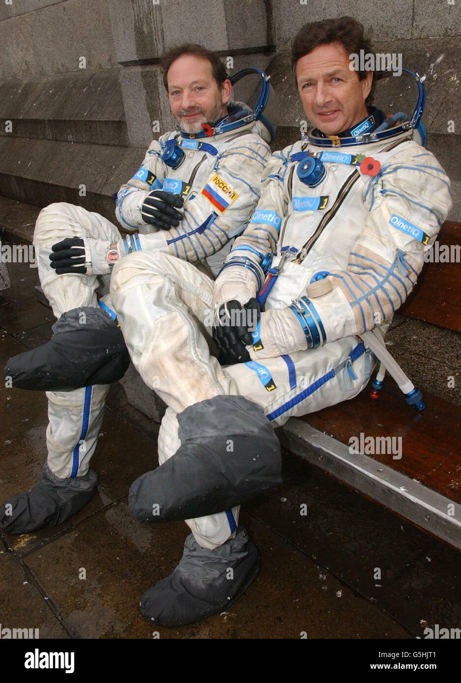 Balloonists Andy Elson and Colin Prescott Stock Photo - Alamy