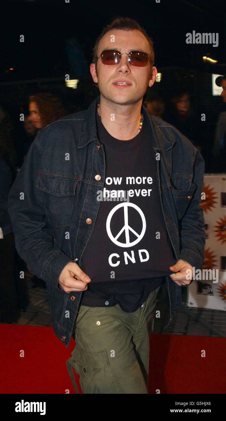 Damon Albarn of the Gorillaz and Blur arrives for the MTV Europe Music ...