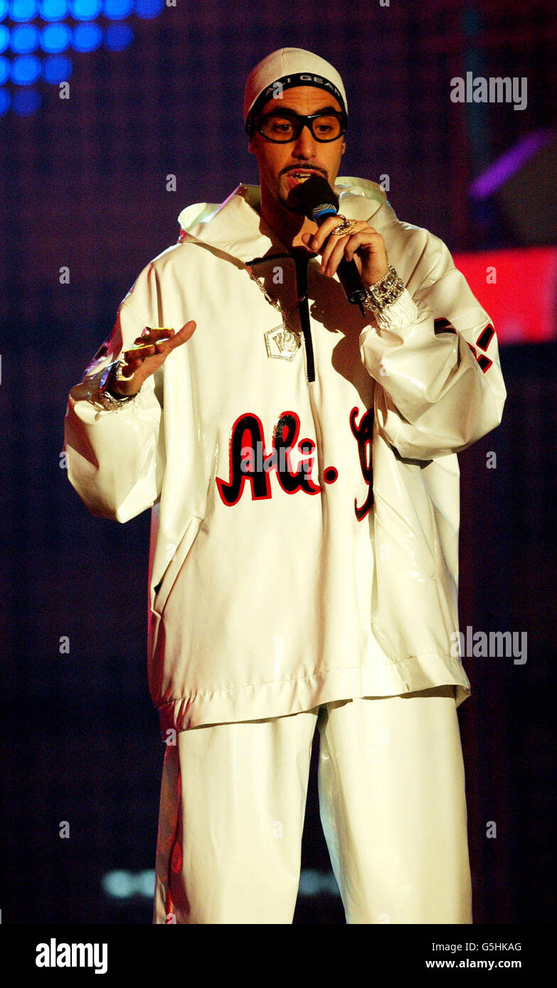 Ali G at the MTV Europe Music Awards at the Festhalle in Frankfurt ...