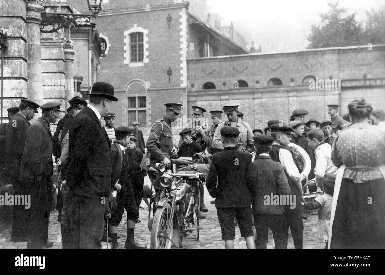World War One - Motor Dispatch Rider - France Stock Photo - Alamy