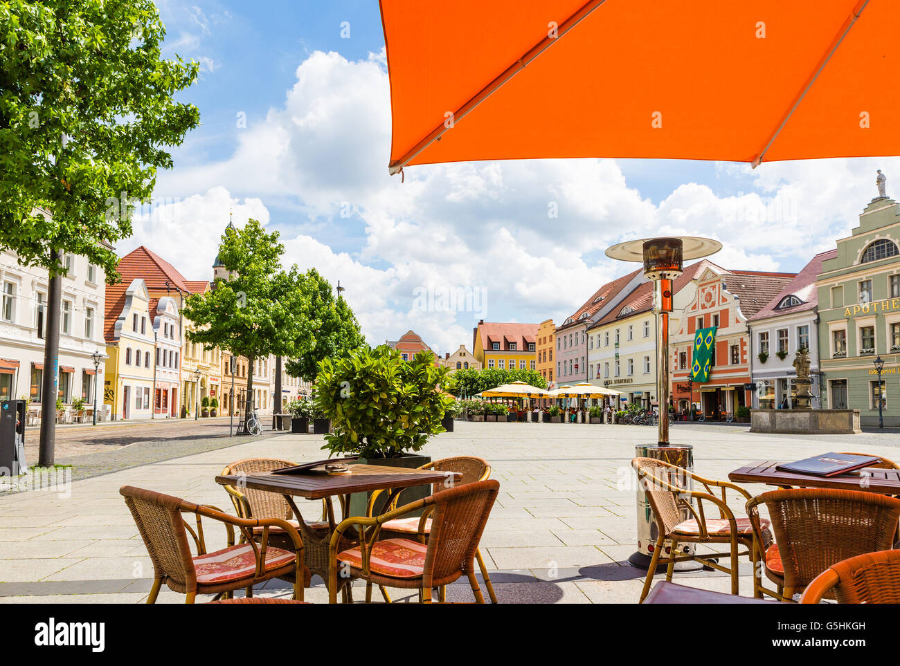 German Market Square in summer Stock Photo - Alamy