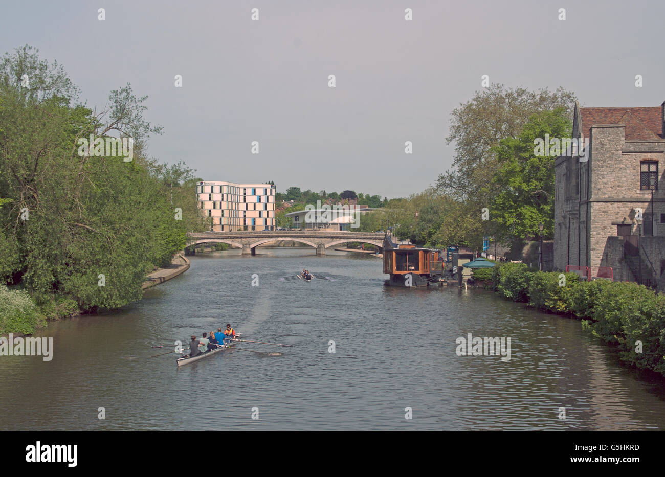 Maidstone, River Medway, Kent, England Stock Photo - Alamy