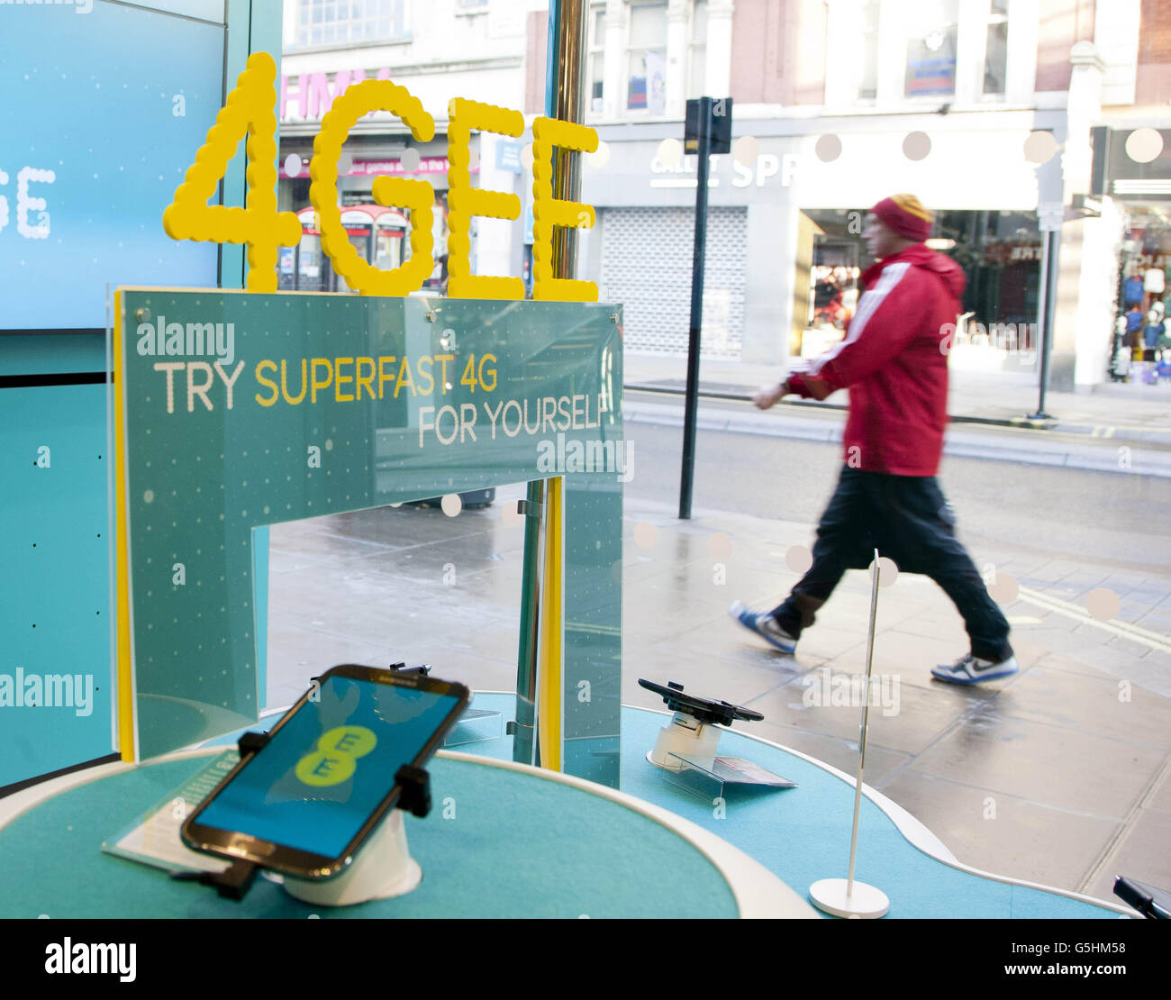 General views during the 4G EE launch at the flagship store of EE on ...