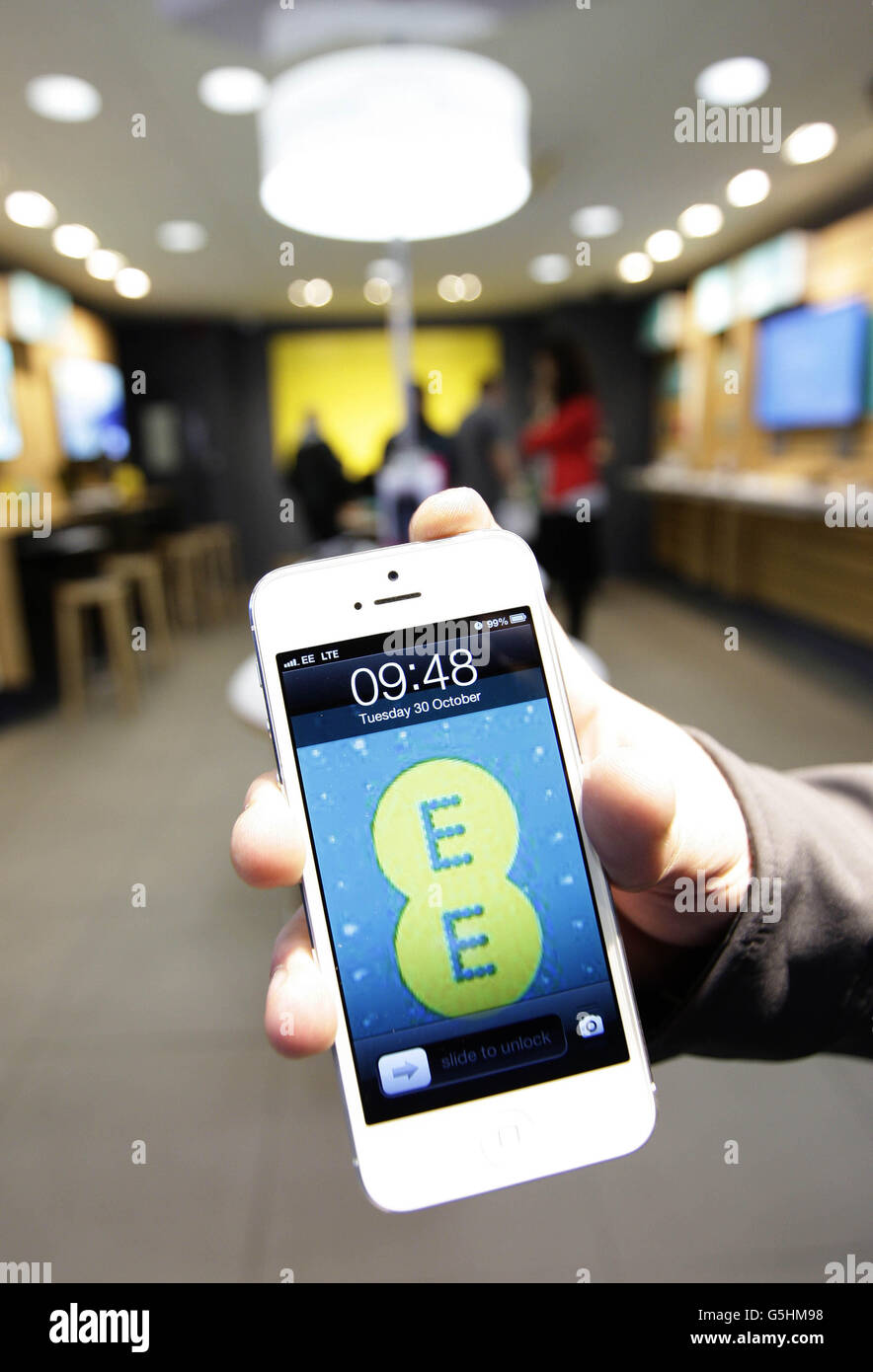 EE launches range of 4G products Stock Photo - Alamy