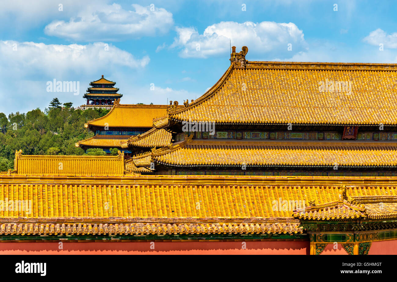Traditional roofs of the Forbidden City in Beijing Stock Photo - Alamy
