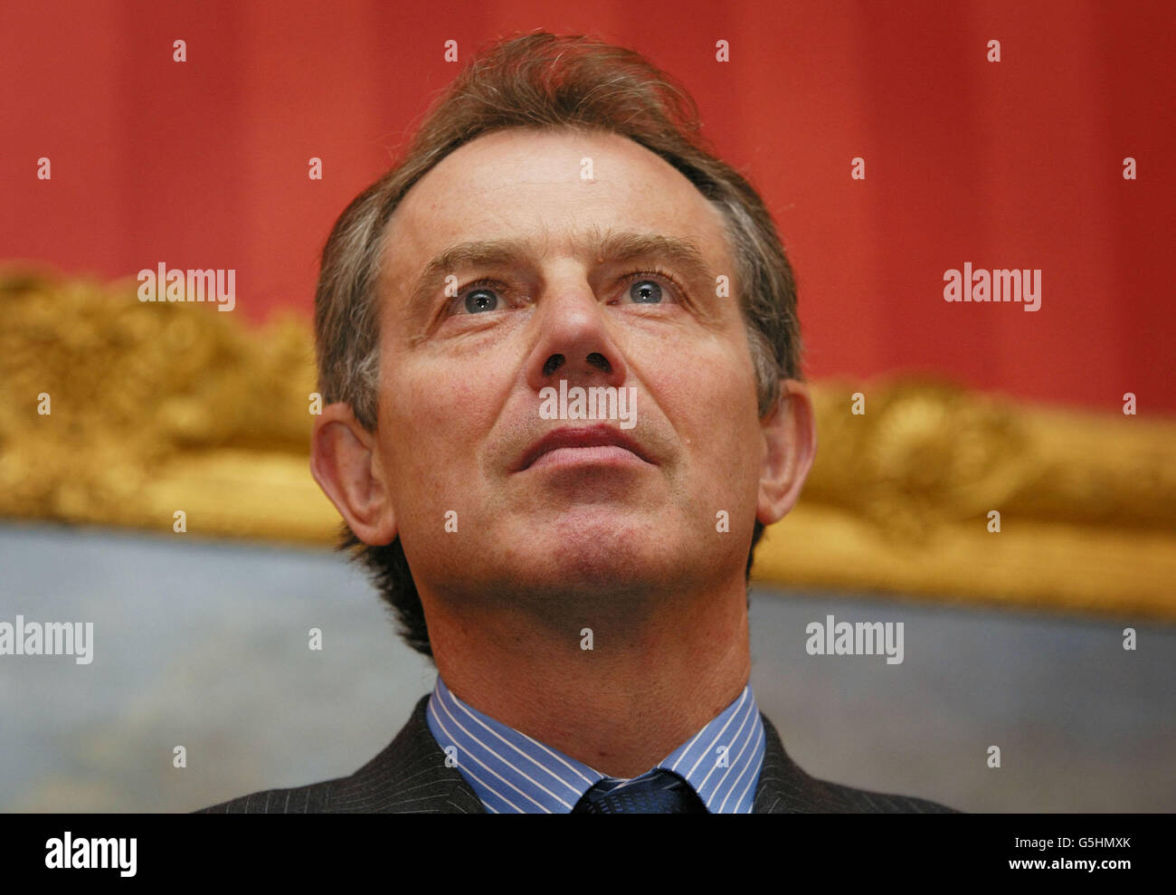 Blair Press Conference Plane Crash Stock Photo - Alamy