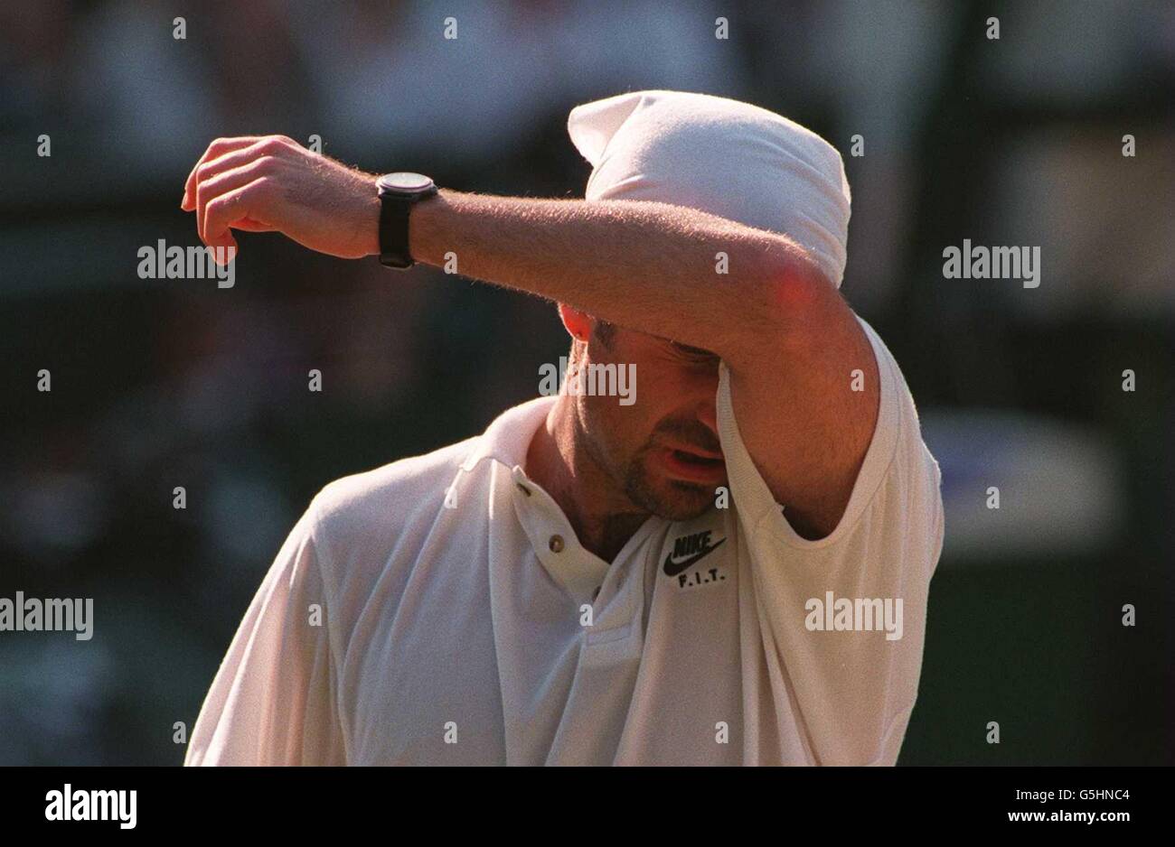 Andrei agassi goes out boris becker hi-res stock photography and images ...