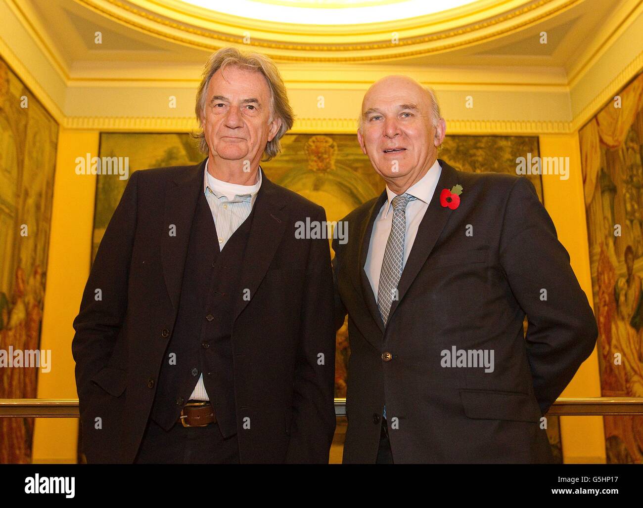 Vince Cable and Paul Smith at textile conference Stock Photo - Alamy