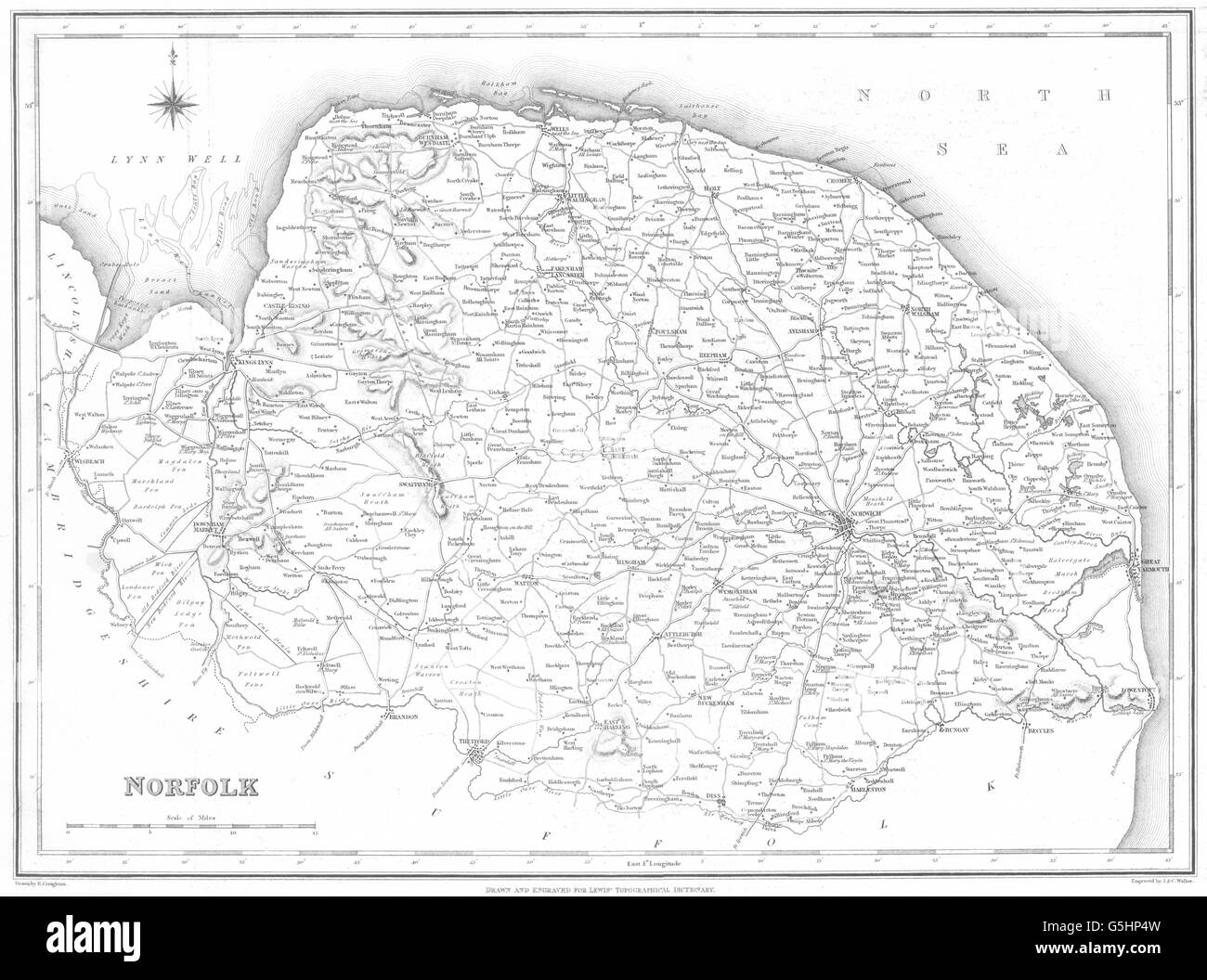 Norfolk map historical hi-res stock photography and images - Alamy
