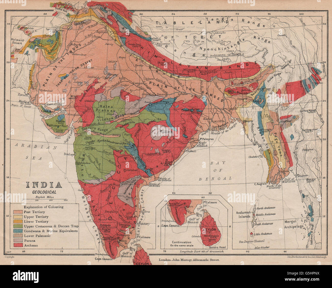 Geological map of india hi-res stock photography and images - Alamy