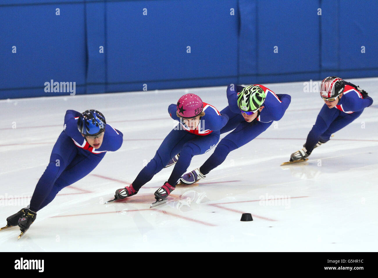 Short-Track Speed Skating - Team GB Practice - National Ice Centre ...