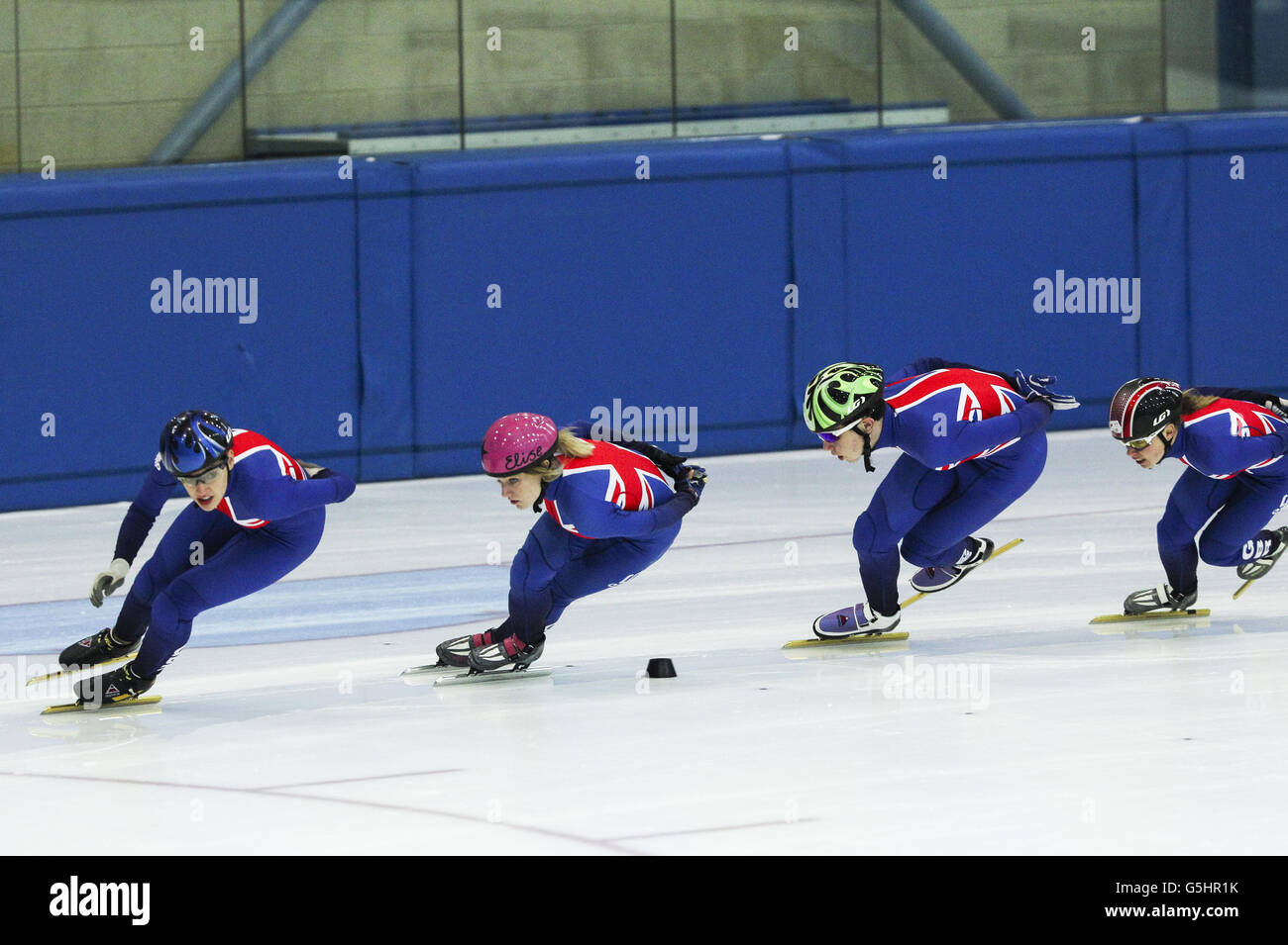 Short-Track Speed Skating - Team GB Practice - National Ice Centre ...