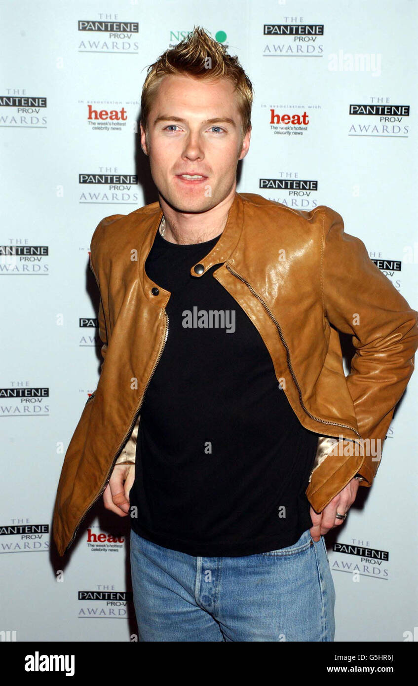 Irish pop singer Ronan Keating at the Pantene Pro-V Awards, seen as the ...