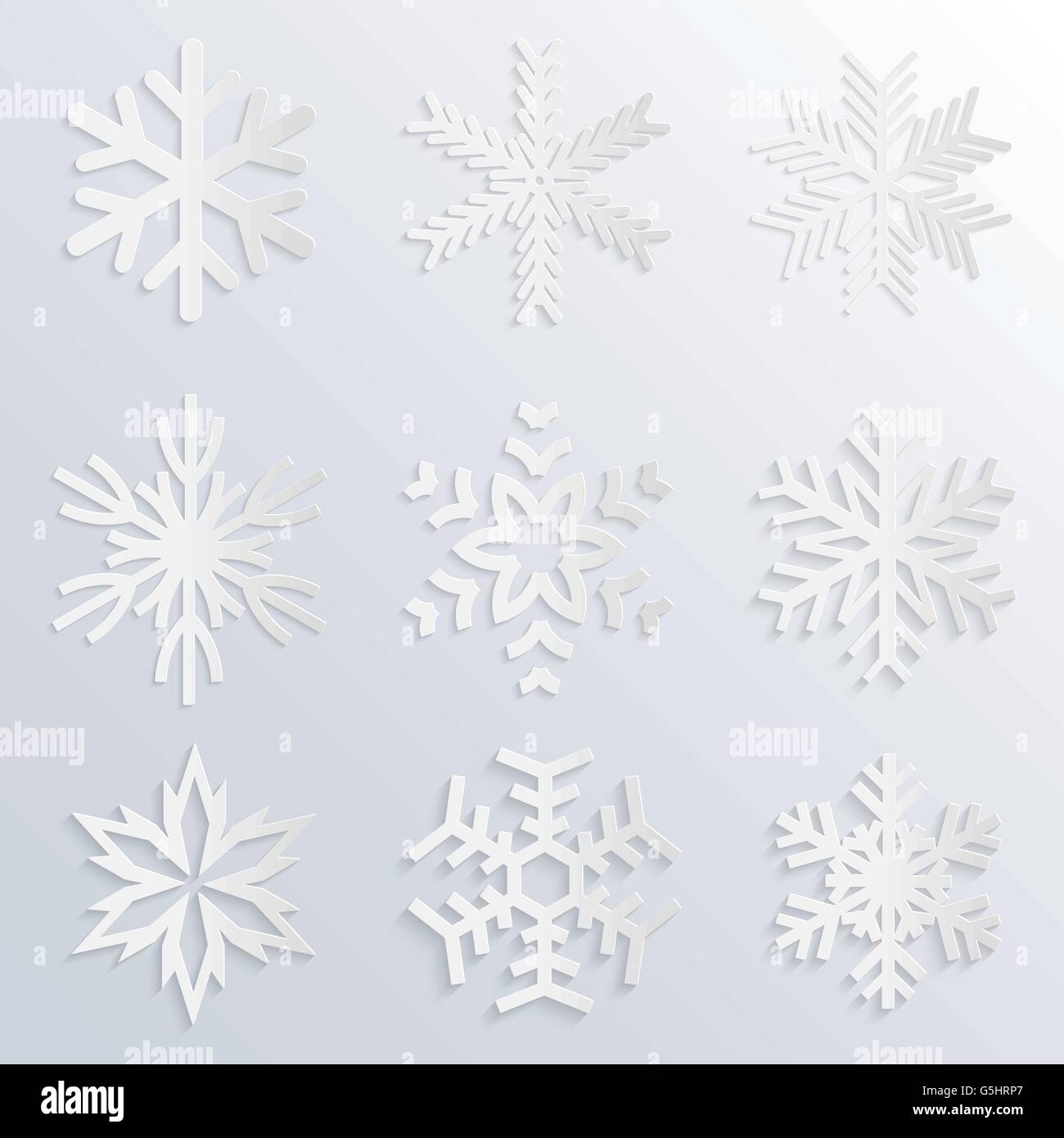 Vector snowflake icons Stock Vector Image & Art - Alamy