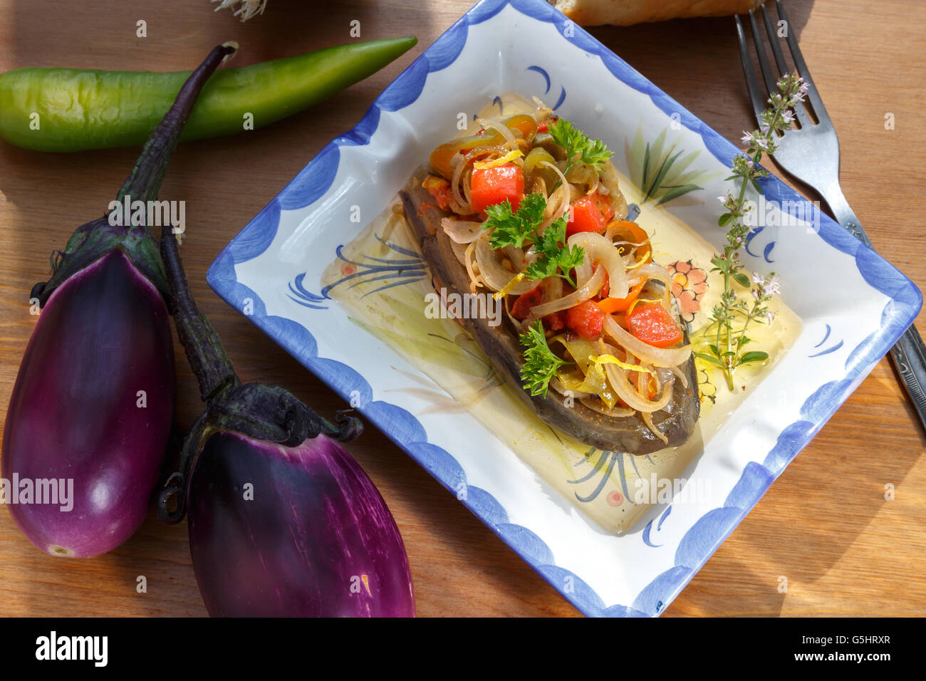 Imam Bayildi - The Imam Fainted. Turkish dish Stock Photo - Alamy