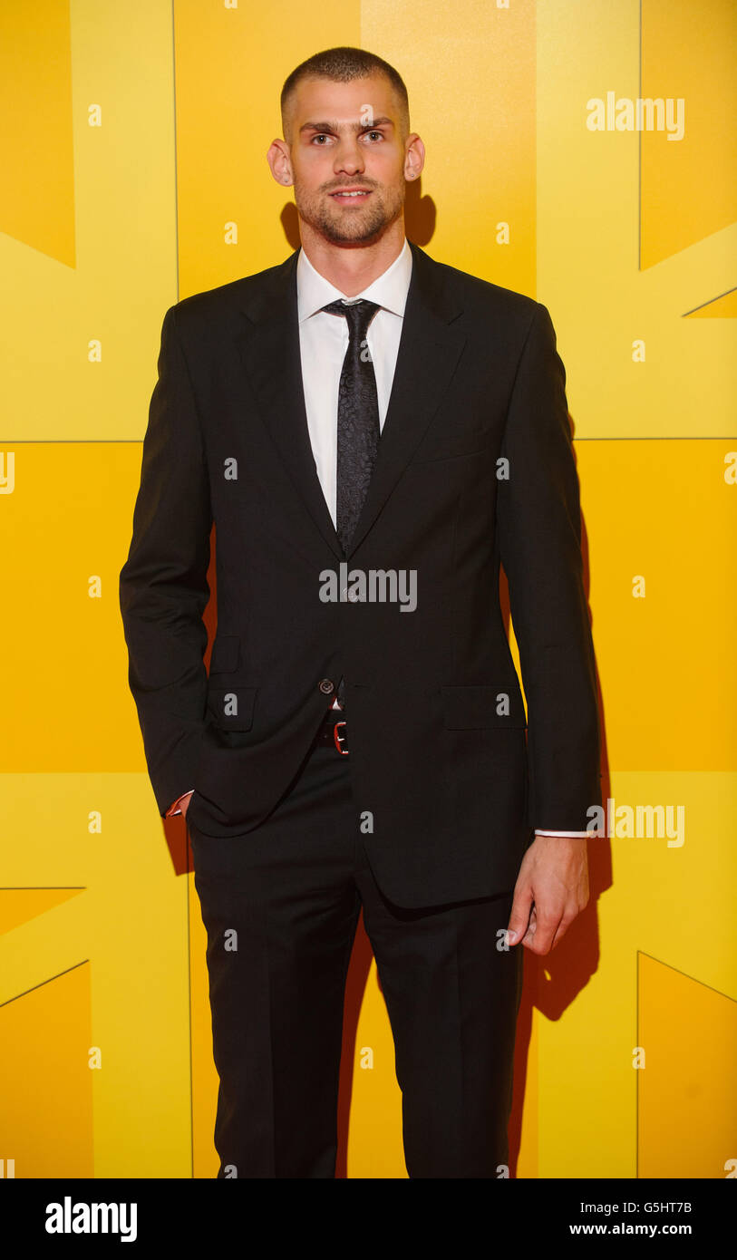 The UK Athletics Dinner - London. Robbie Grabarz arrives at the UK ...