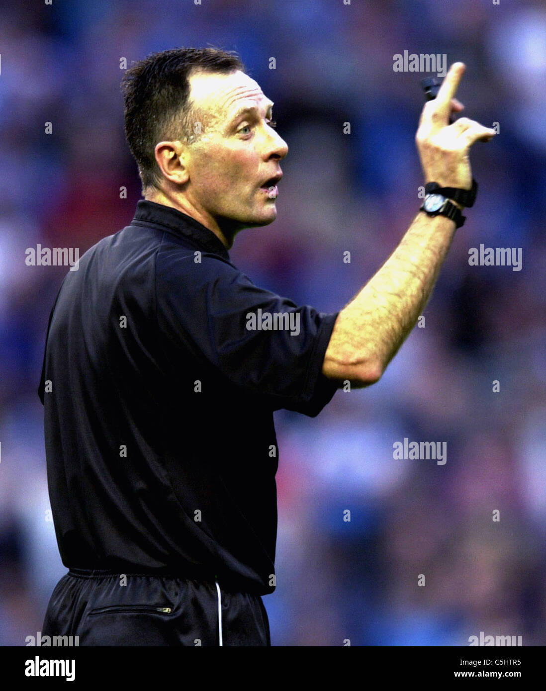 Referee David Pugh during the Nationwide Division One clash between ...