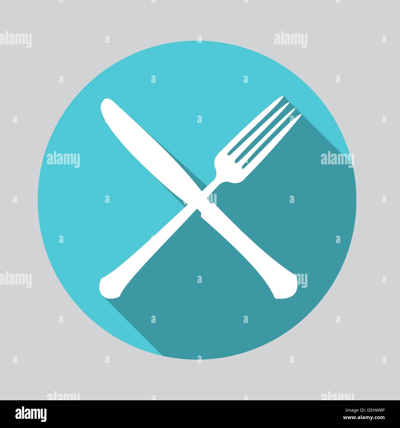 Fork and Knife icon Stock Vector Image & Art - Alamy