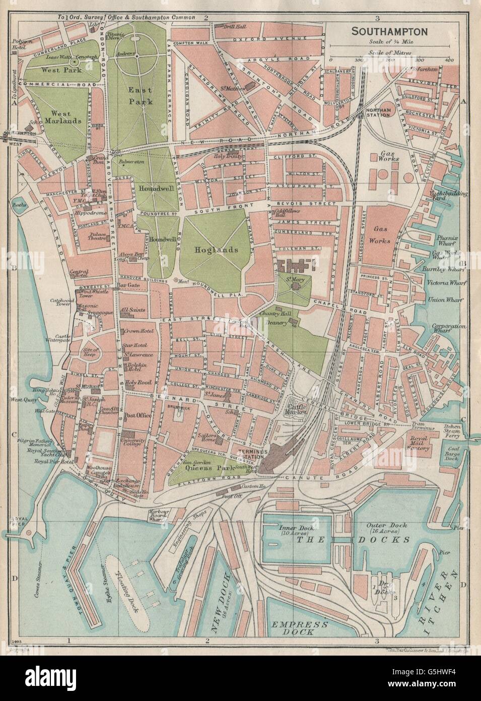 Map of england 1930 hi-res stock photography and images - Alamy