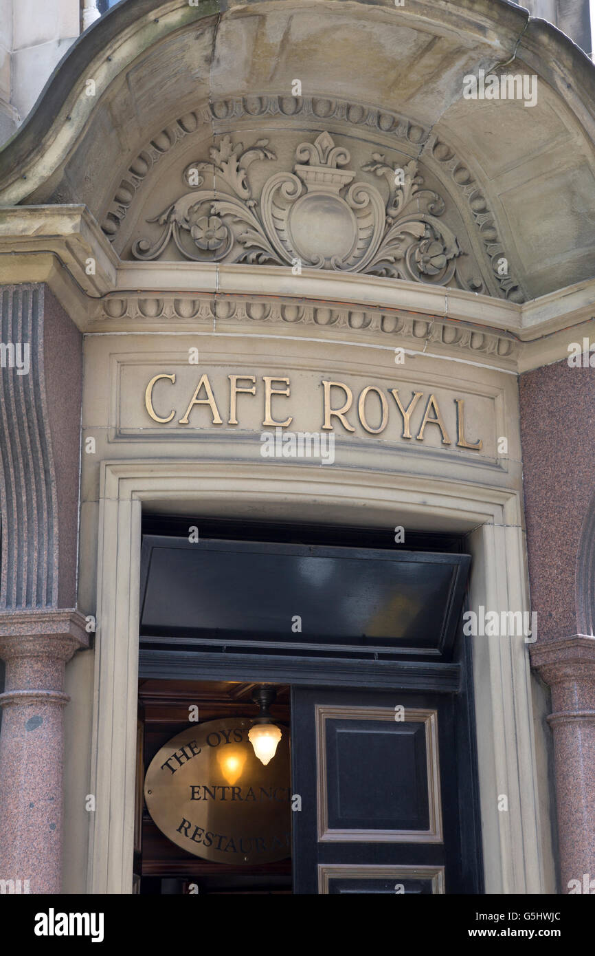 Cafe Royal Bar Sign; Edinburgh; Scotland; Europe Stock Photo - Alamy