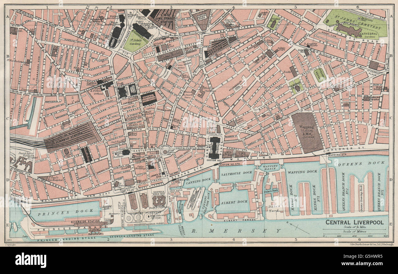 Map of liverpool hi-res stock photography and images - Alamy