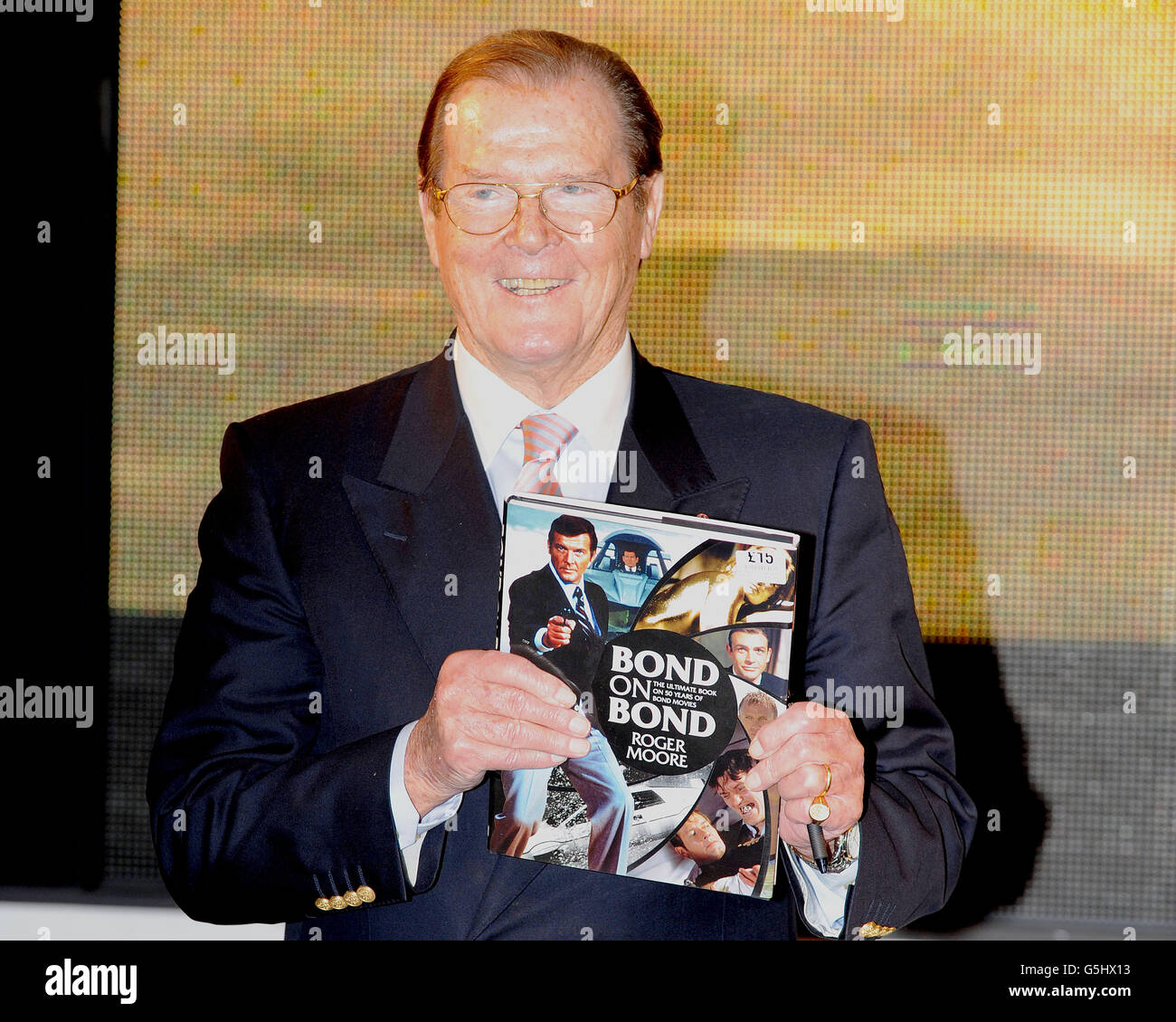 Roger Moore book signing - London Stock Photo - Alamy