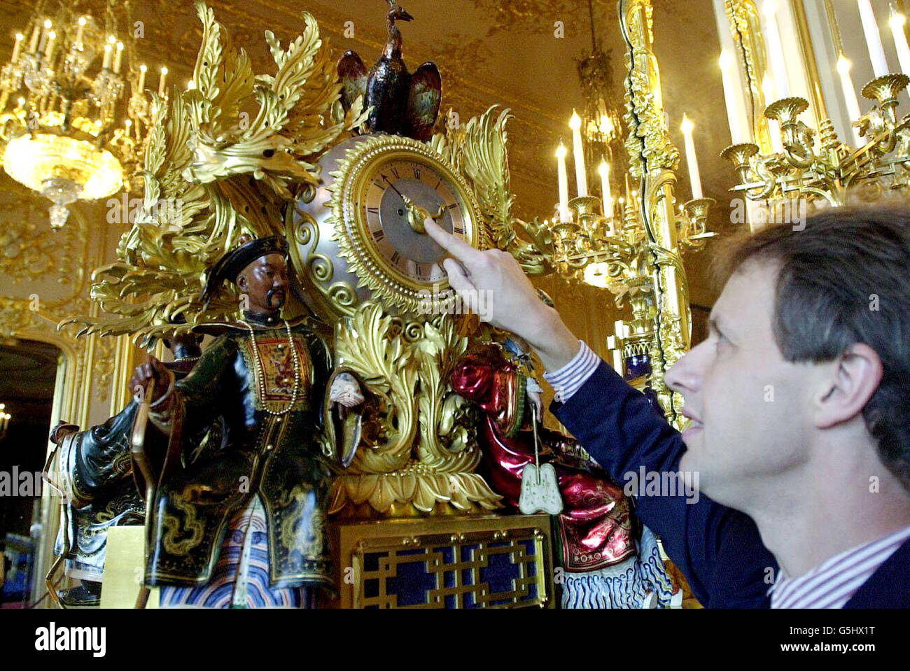 Windsor Castle Clock Stock Photo - Alamy