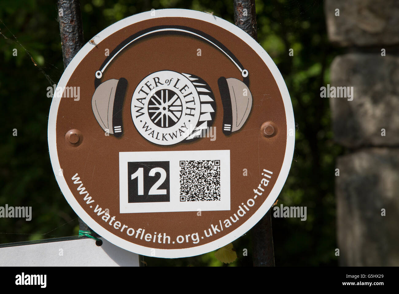 Water of leith walkway sign edinburgh hi-res stock photography and ...
