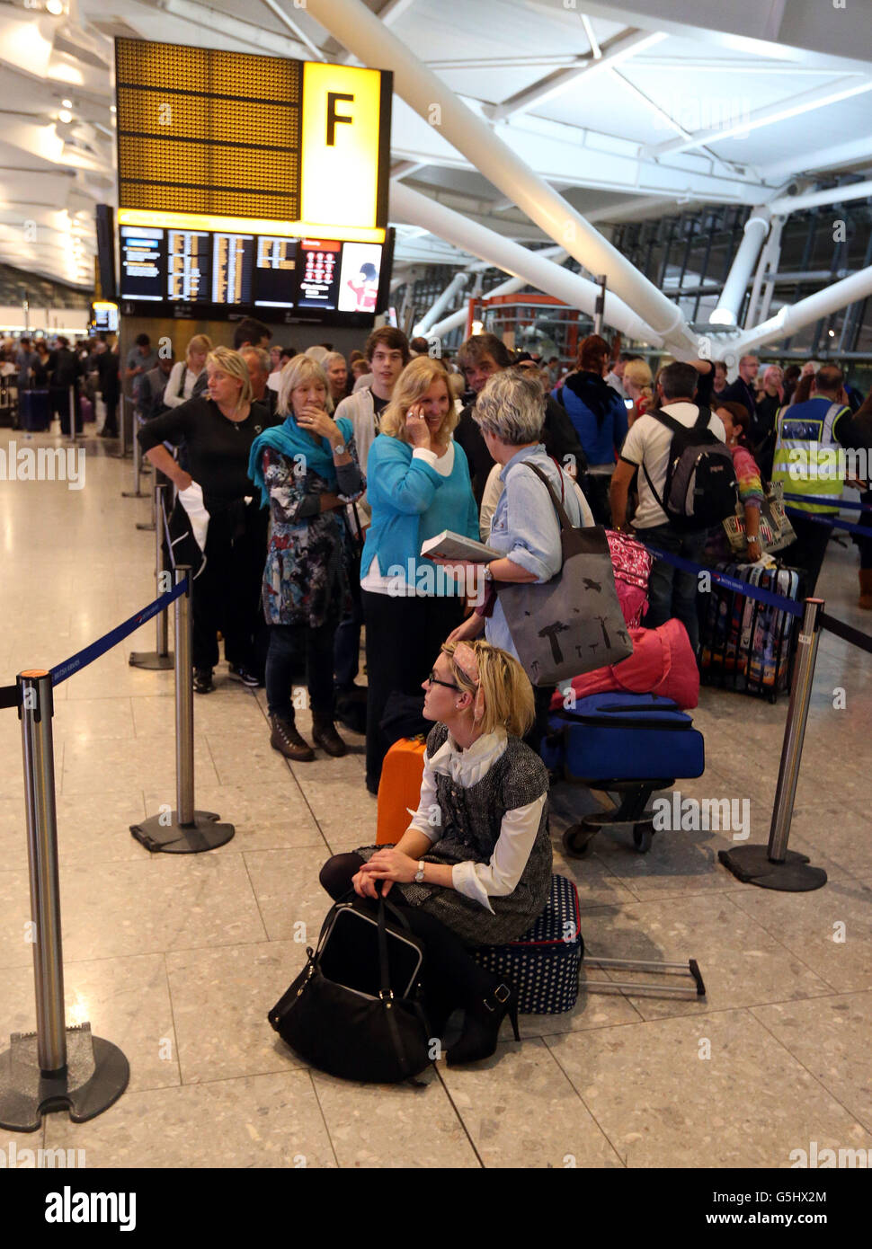 Heathrow terminal 5 delays hi-res stock photography and images - Alamy