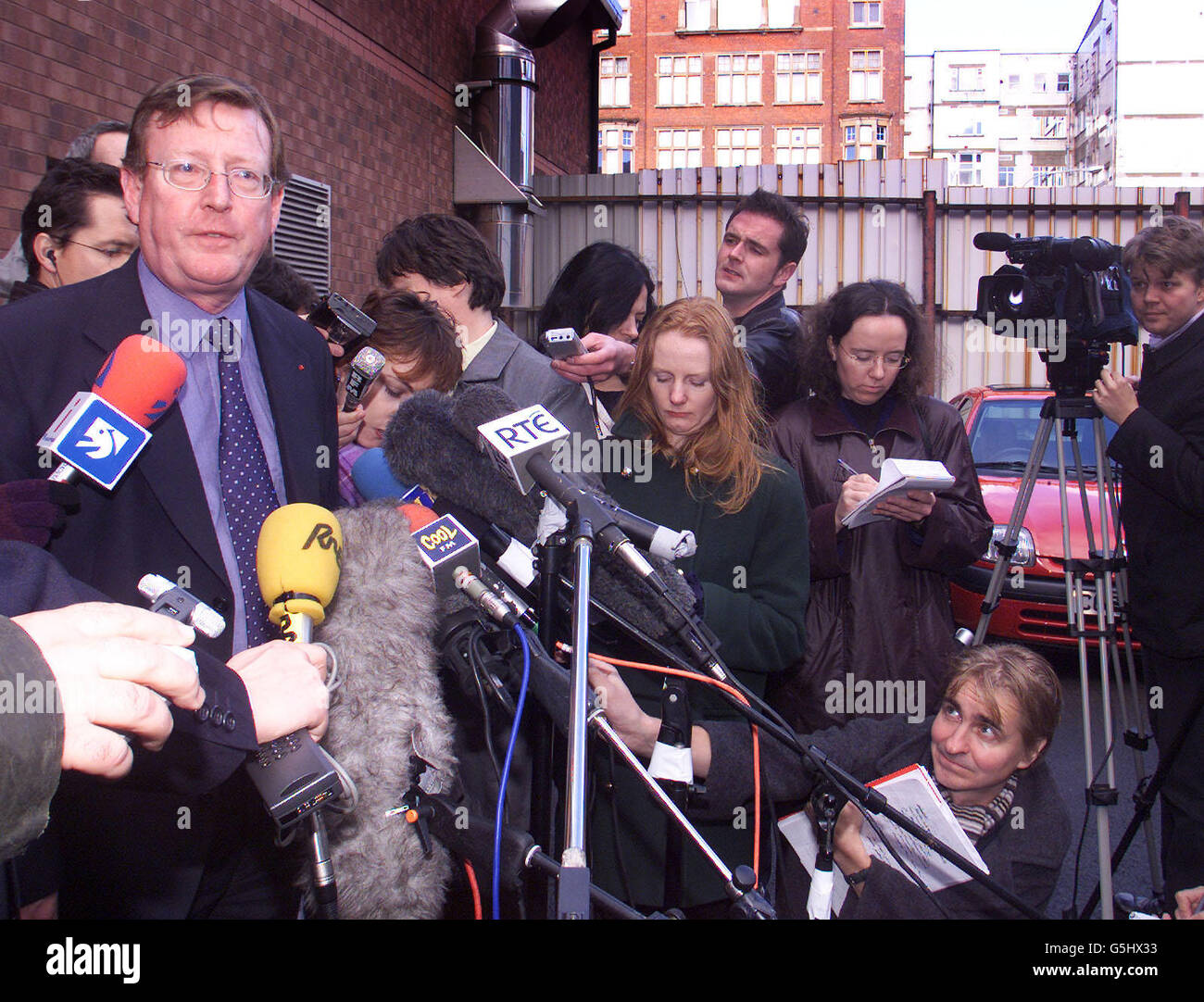 David Trimble Press Conference Stock Photo - Alamy