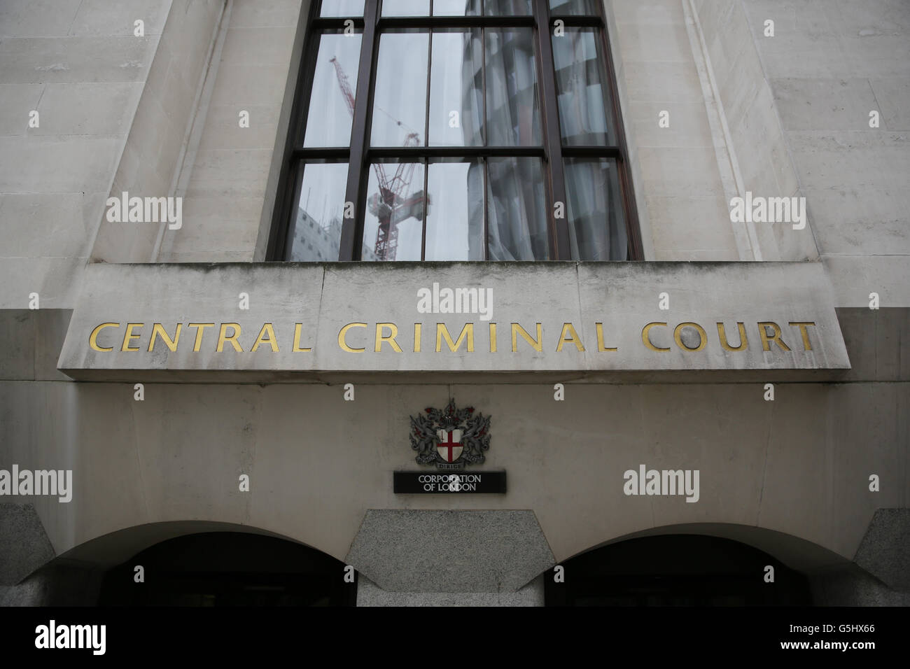 A general view of the Central Criminal Court in the Old Bailey, London ...